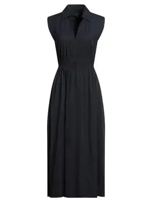 Rag & Bone Solid Midi Dress - Blue