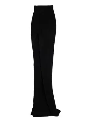 Rick Owens Knit Asymmetrical Skirt - Black
