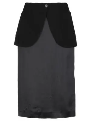 MAISON MARGIELA Minimalist Satin Dress - Black