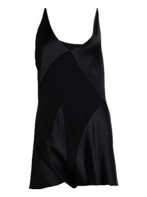 MAISON MARGIELA Solidcolor Satin Sleeveless Top - Black