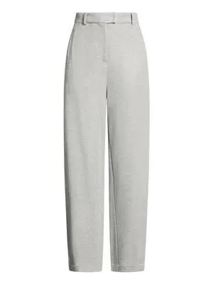 Brunello Cucinelli Metallic French Terry Wide-leg Trousers - Gray