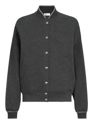 BRUNELLO CUCINELLI Techno Cotton And Cashmere Interlock Bomber Jacket