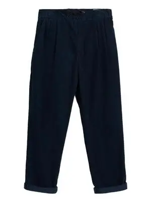 Brunello Cucinelli Pleated Velvet Jogger Trousers - Black