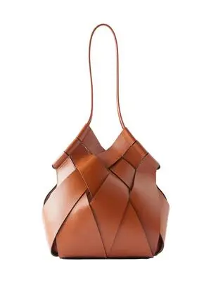Ulla Johnson Charlotte Woven Leather Shoulder Bag - No
