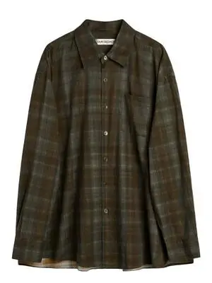 Our Legacy Checked Borrowed Shirt - Black