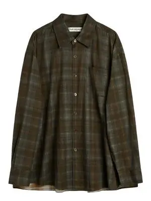 Our Legacy Checked Borrowed Shirt - Black