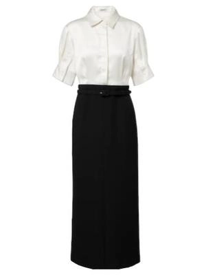Simkhai Alvera Twill Midi Dress - Black