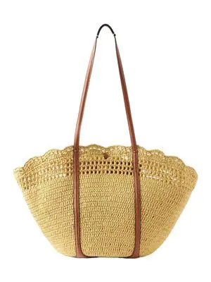 ULLA JOHNSON Curved Woven Handbag