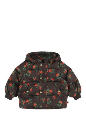 MINI RODINI Printed Down Jacket - Black