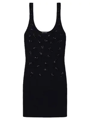 Armani Exchange Ribbed Dress - Black