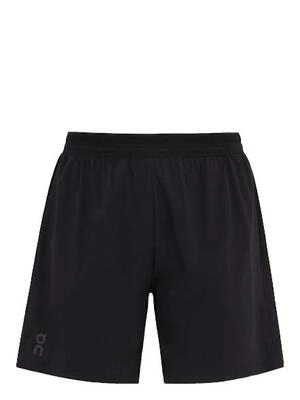 On Sports Shorts With Elasticated Waistband - Black