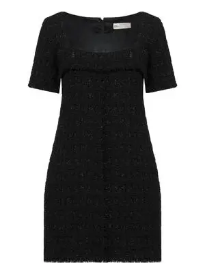 Tory Burch Shiny Solidcolor Flare Skirt - Black