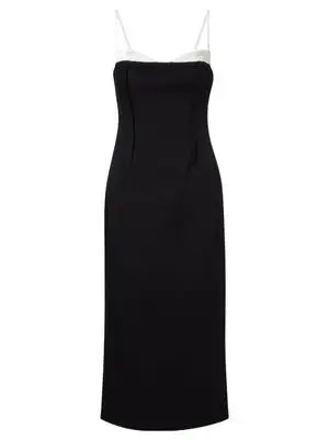 Simkhai Kristen Bustier Midi Dress - Black