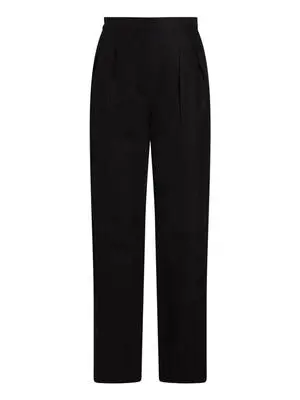 Max Mara Twill Tapered Trousers - Black