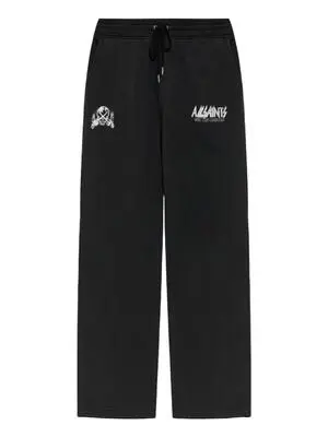 ALLSAINTS Graphic Straight Leg Sweatpants - Black