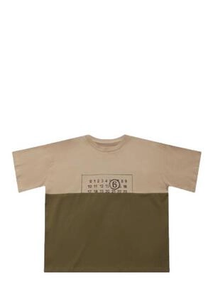 MAISON MARGIELA Two-tone Graphic Print T-shirt - No