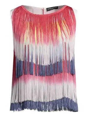 Dolce & Gabbana Multi-color Sleeveless Top - Red