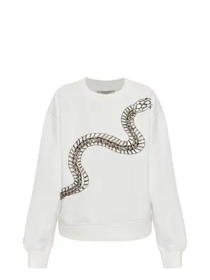 ALLSAINTS ALLSAINTS Snake Embroidered Crew Sweatshirt