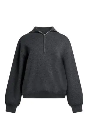 Balenciaga Solid-color Thick Knit Top - Black