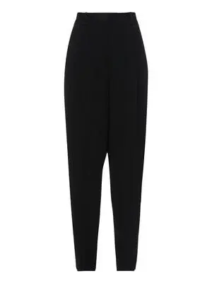 Tory Burch Tapered Crepe Trousers - Black