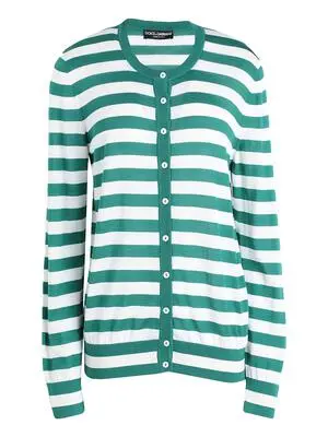 Dolce & Gabbana Dolce & Gabbana Striped Knitted Pullover Green