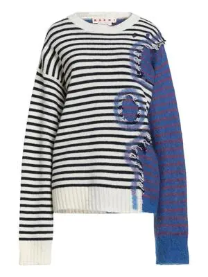 Marni Striped Intarsia-knit Crewneck Jumper - No