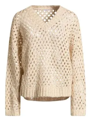 Brunello Cucinelli Plain Colour Jumpers - Off White