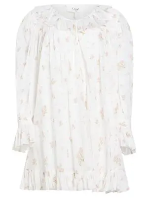 Chloé Floral Dress - White
