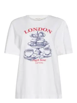 Rag & Bone Rag & Bone Graphic Print Crewneck T-Shirt White