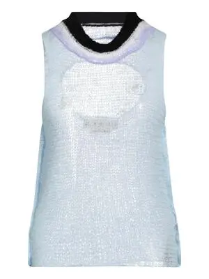 Marni Colorful Sleeveless Knit Top Blue