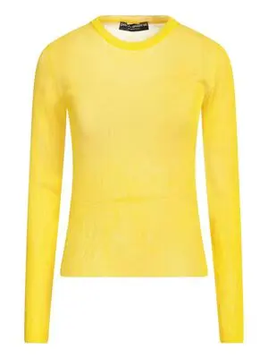 Dolce & Gabbana Solid-colored Knit Top - Yellow