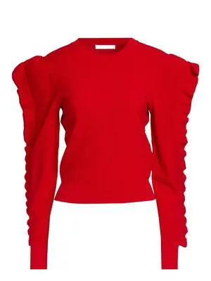 Max Mara Plain Colour Jumpers Red