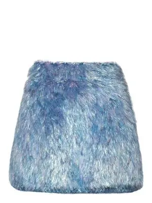 DOLCE & GABBANA Multi-colored Plush Umbrella Skirt