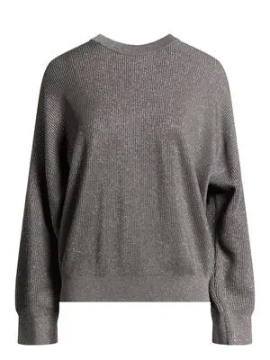 Brunello Cucinelli Plain Colour Jumpers Grey