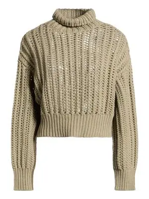 Brunello Cucinelli Brunello Cucinelli Cashmere Turtleneck Pullover Green