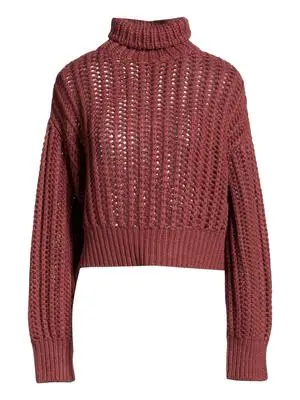 Brunello Cucinelli Brunello Cucinelli Cashmere Heavy-Weight Knit Turtleneck Sweater Red