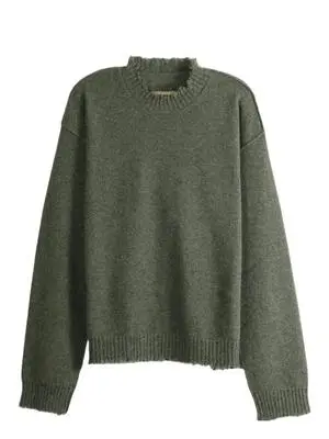 UMA WANG Long-sleeved Sweater - Armygreen