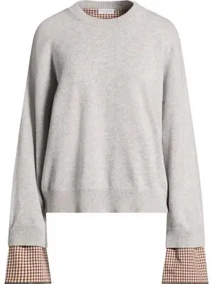 Brunello Cucinelli Brunello Cucinelli Melange Cashmere Heavy-Weight Knit Sweater Grey