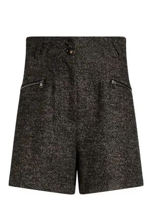 Max Mara Tweed Bermuda Shorts - No