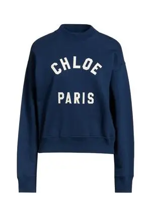 Chloé Solid-color Pullover Hoodie - Blue