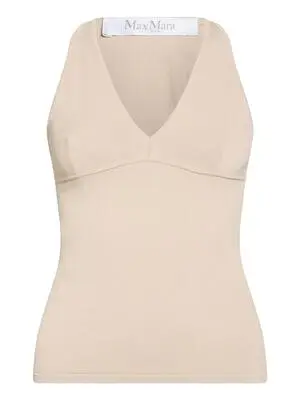 Max Mara Max Mara Sleeveless Knitted Top Beige