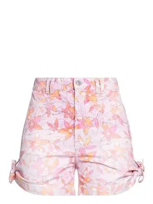 Isabel Marant Étoile Floral Print Denim Shorts - Pink