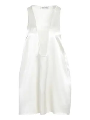SAINT LAURENT Saint Laurent Satin Sleeveless Top