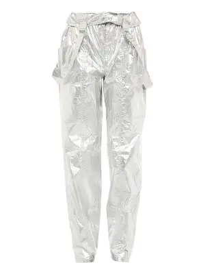 Isabel Marant Étoile Plain Colour Casual Trousers - Silver