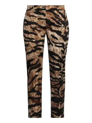 Dolce & Gabbana Tiger Stripe Print Casual Trousers - Camel