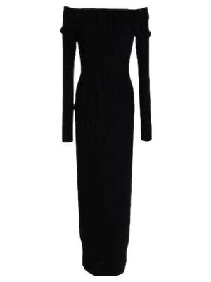 MAX MARA Fitted Longsleeve Knit Dress