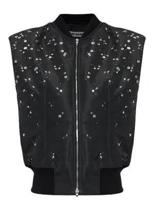 JIL SANDER Sleeveless Vest - Black