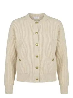 Brunello Cucinelli Plain Colour Cardigans - Sand-colored