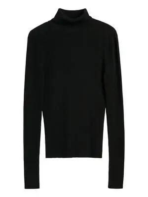 Our Legacy Slim Funnel Knit Top - Black