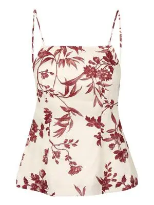 SEMICOUTURE Floral-print Camisole - Multi-color